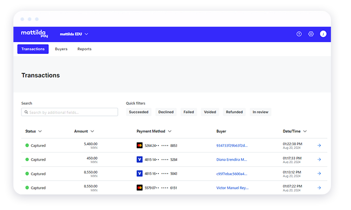 Mattilda Pay | Pasarela de pagos para colegios y universidades en México